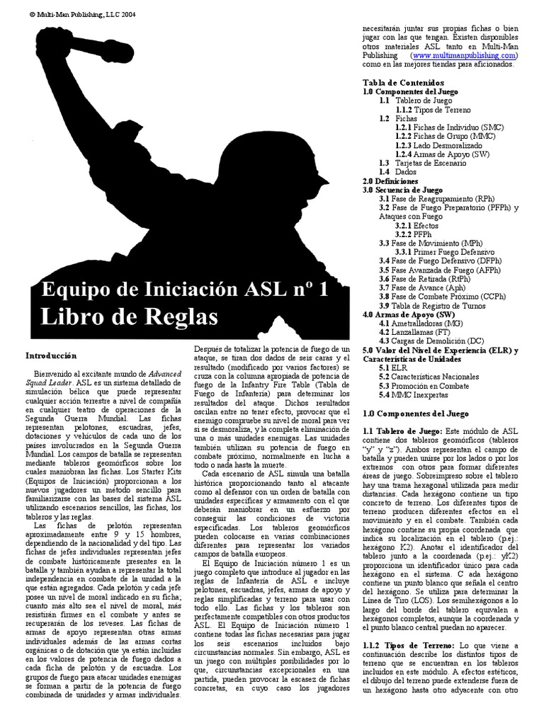 ASL Starter Kit-1 | PDF | Infantería | Guerras y ejércitos militares