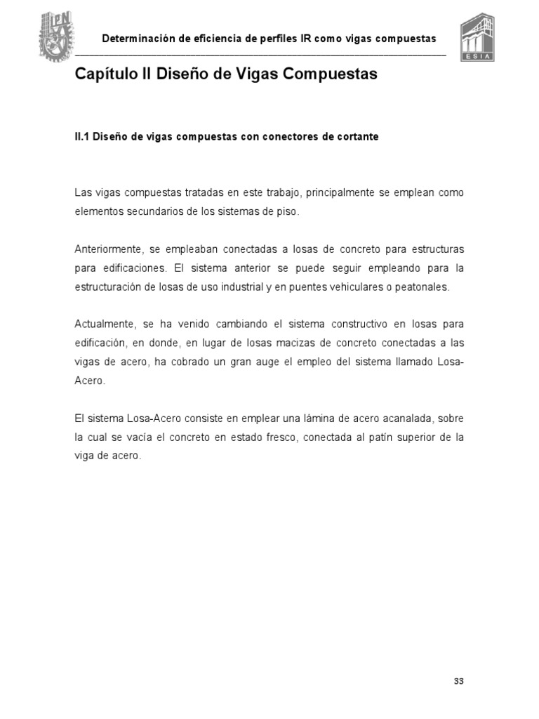 Vigas Compuestas | PDF | Doblar | Rigidez