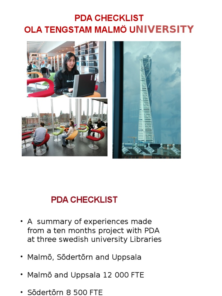 PDA Checklist: Essential Considerations for Implementing Patron-Driven ...