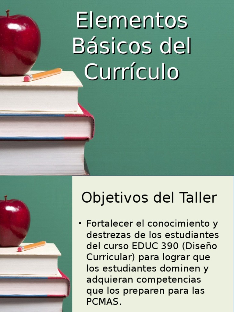 Elementos Básicos Del Currículo | PDF