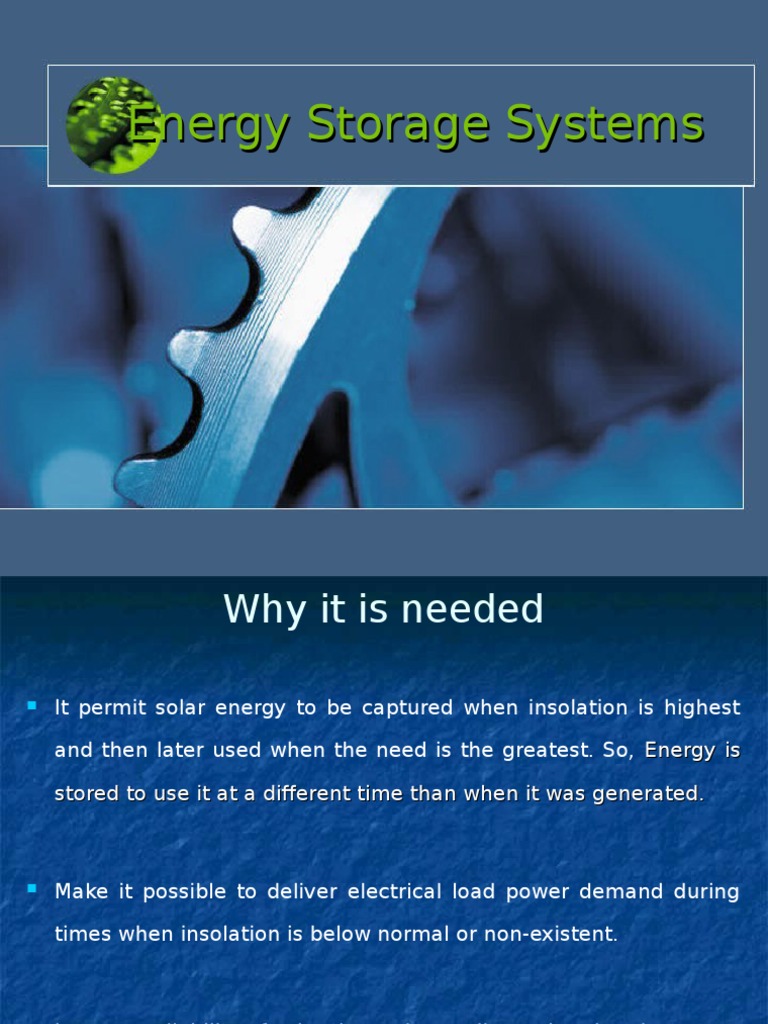 Energy Storage System | PDF | Energy Storage | Fuel Cell