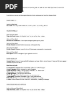 Latin Wizard Spell Names | PDF