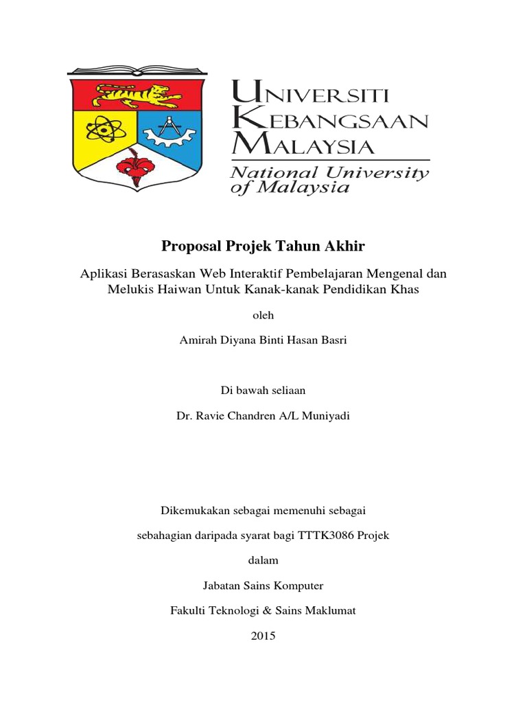 Proposal Projek Tahun Akhir 2 | PDF