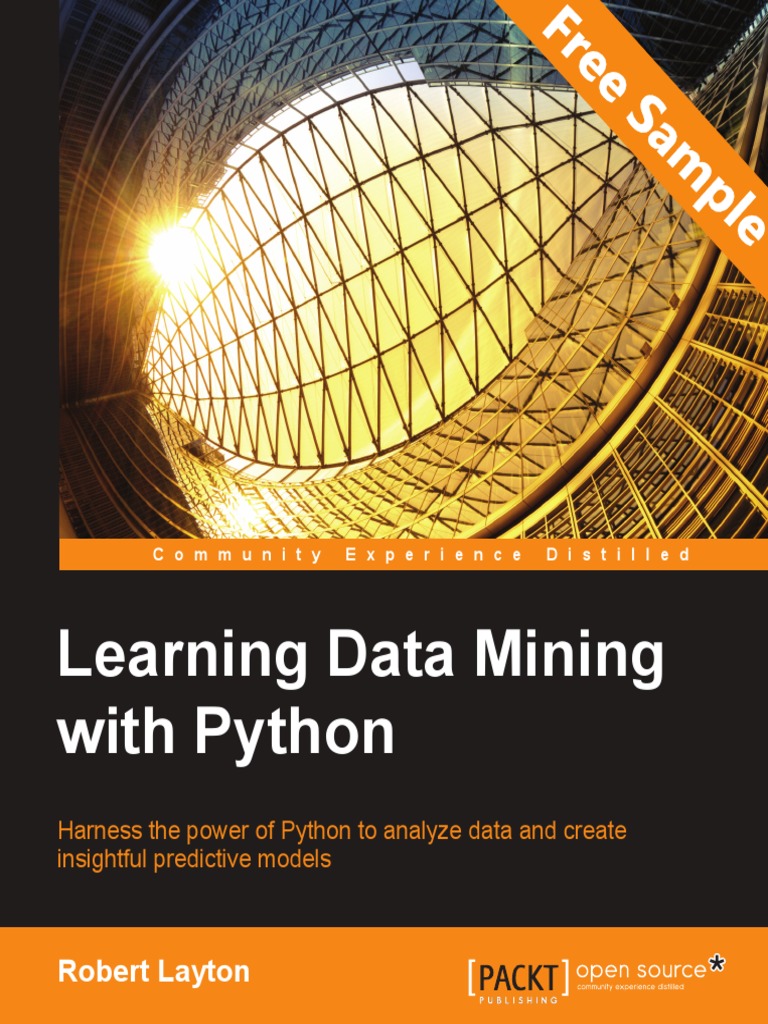Learning Data Mining With Python - Sample Chapter | Download Free PDF ...