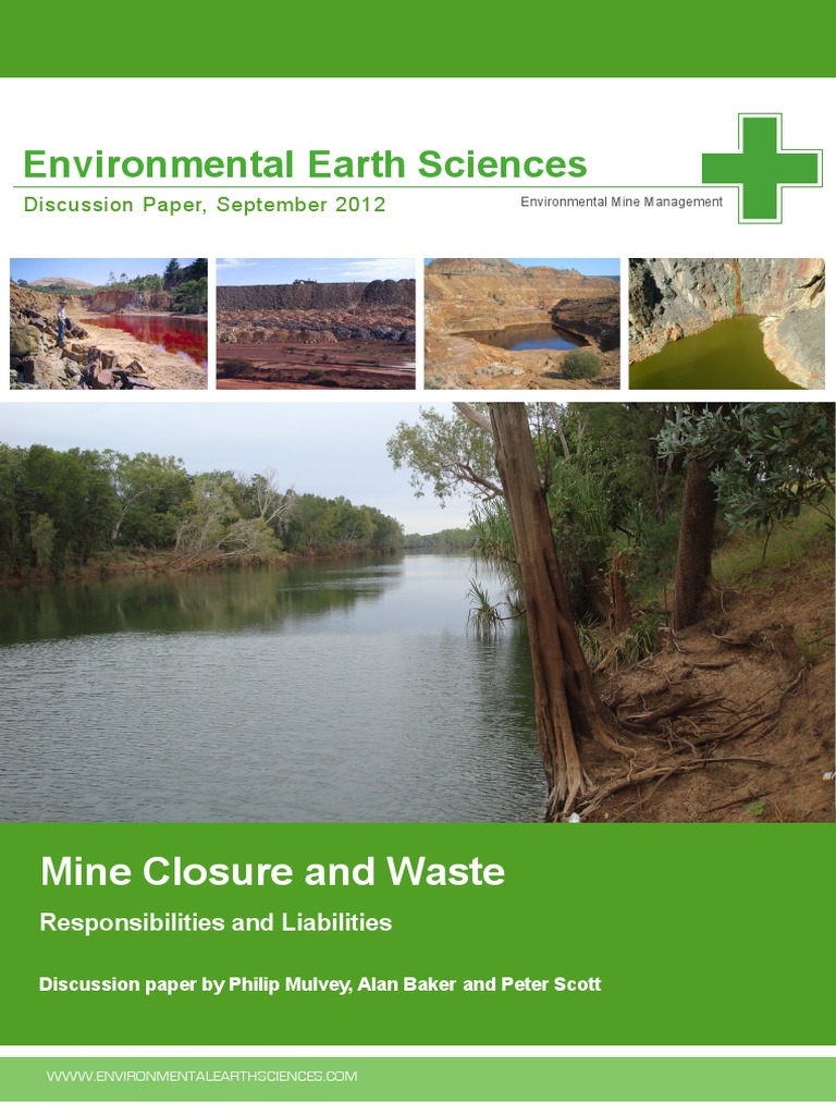 Mine Closure Paper | PDF | Mining | Evapotranspiration
