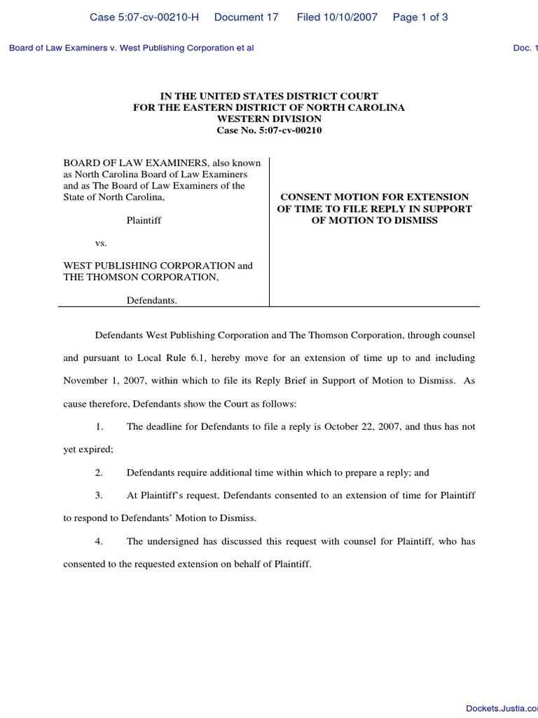 Board of Law Examiners v. West Publishing Corporation Et Al - Document ...