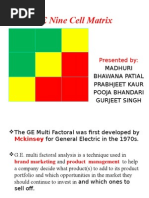 Module III - GE Nine Cell Matrix | PDF | General Electric | Private Sector