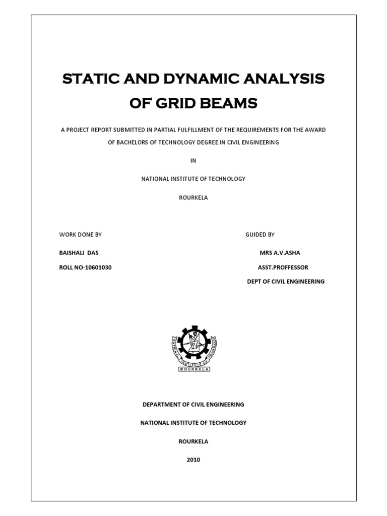 Grid Beams | PDF | Beam (Structure) | Stiffness