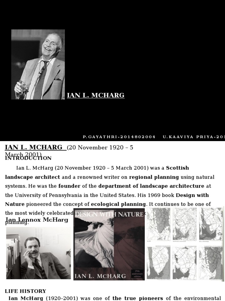 Ian Mcharg | Geography | Geographic Information System