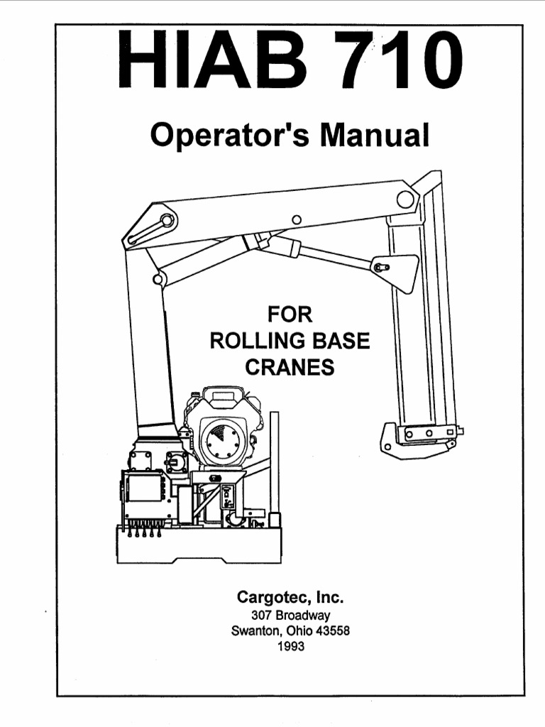 HIAB 710 Operators Manual | PDF