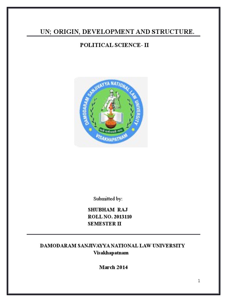 UN: Origin, Development, and Structure | PDF | United Nations General ...