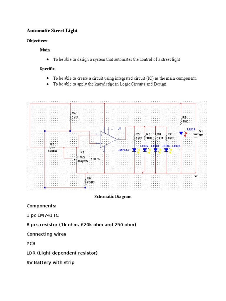 Automatic Street Light - v1 | PDF