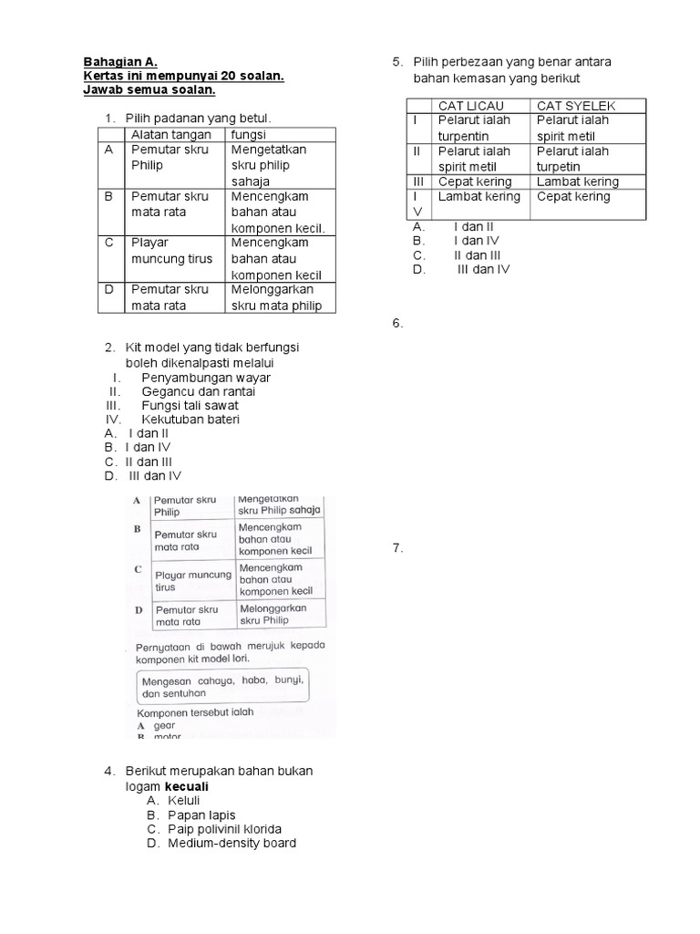 SOALAN RBT Tahun 5 Petengahan Tahun | PDF