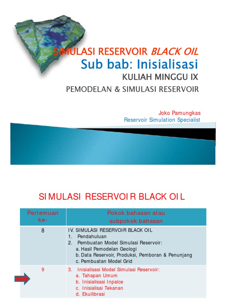 Inisialisasi Simulasi Reservoir | PDF