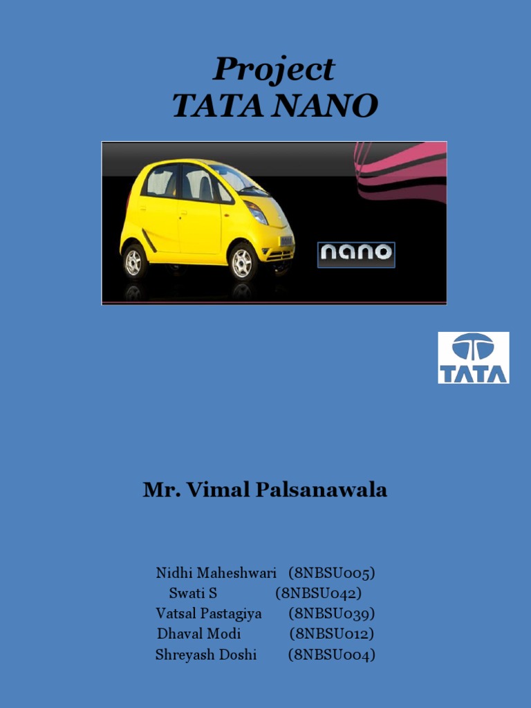 Project TATA NANO | PDF | Gujarat | Business