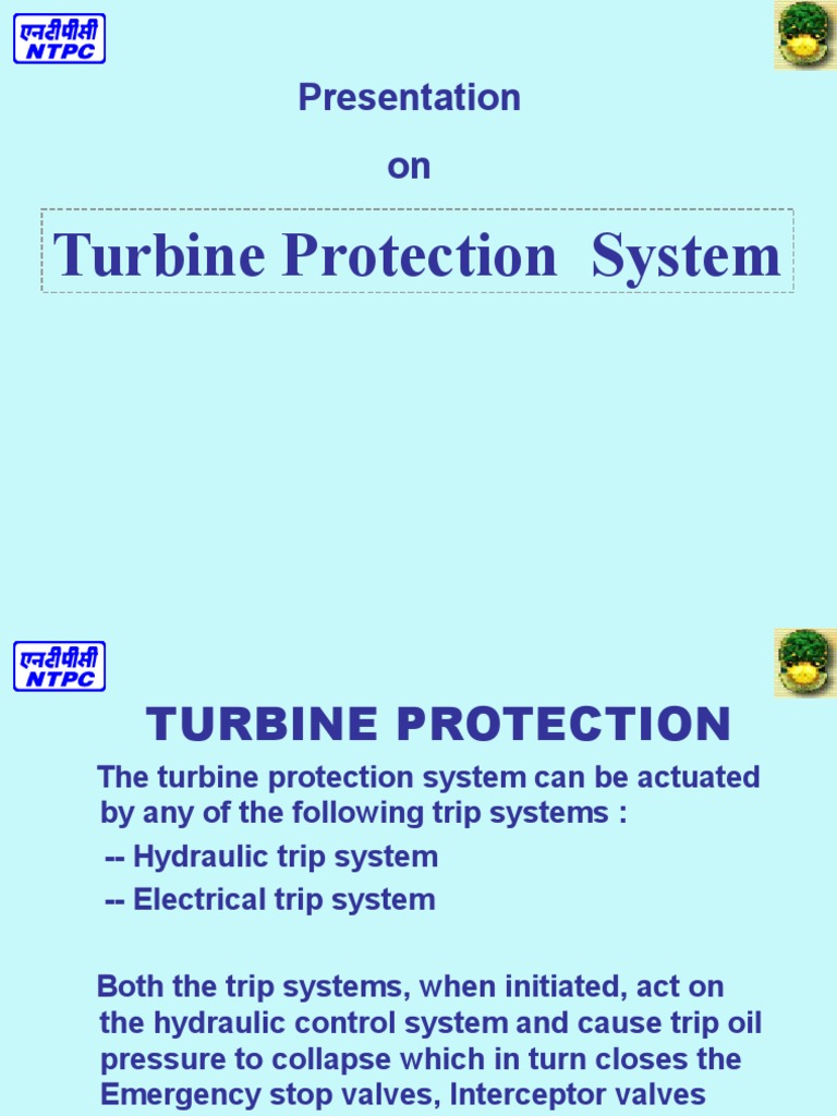 Turbine Protection System: Presentation On | PDF | Turbine | Valve