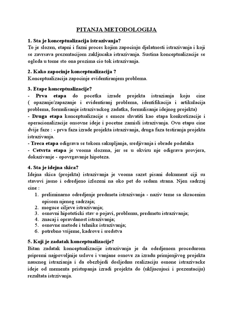 Metodologija Prezentacije | PDF