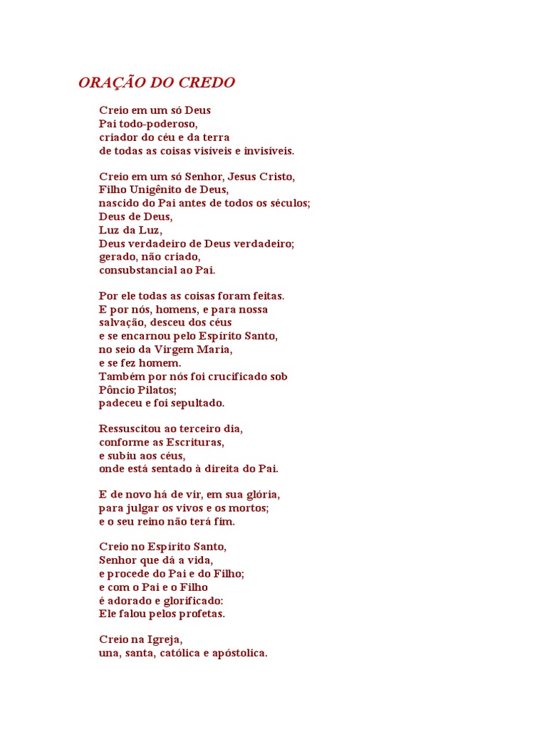 Oração Do Credo Pdf Indulgência Oração