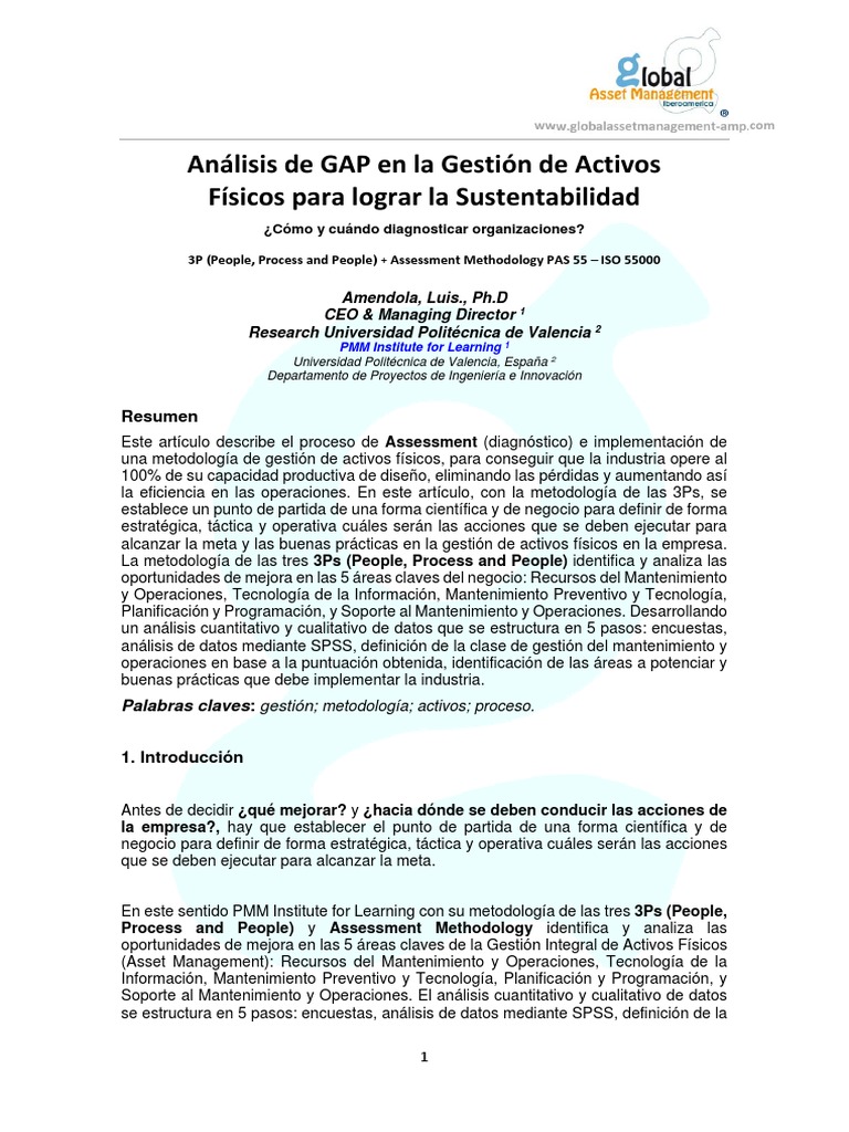 Assessment Pas 55 | PDF
