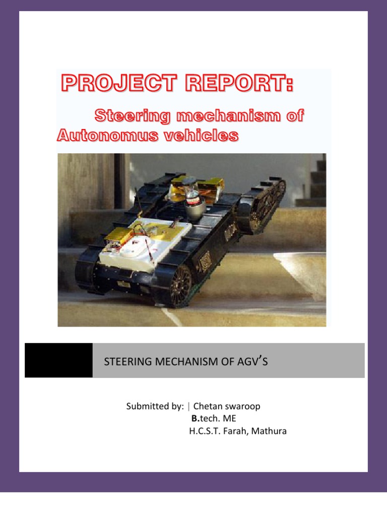 Steering Mechanism of Autonomous Vehicle | PDF | Steering | Drag (Physics)