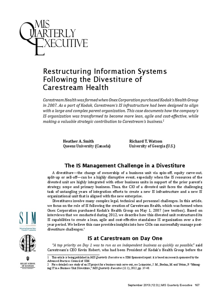 Restructuring Information Systems Healthcare | PDF | Project Management ...
