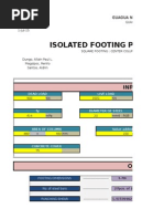 Isolated Footing Design (Square Footing) | PDF | Geotechnical ...