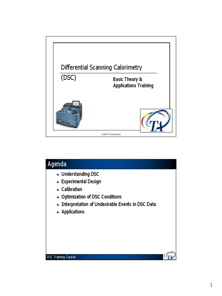 Introduction To DSC | PDF | Differential Scanning Calorimetry ...