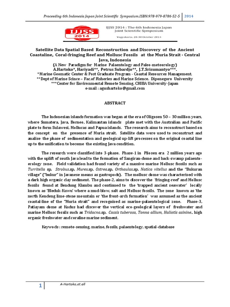 Ancient Coastline and Mollusc Fossil With Remote Sensing | PDF | Java ...