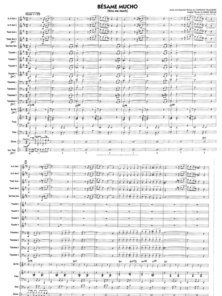 Besame Mucho - Score | PDF