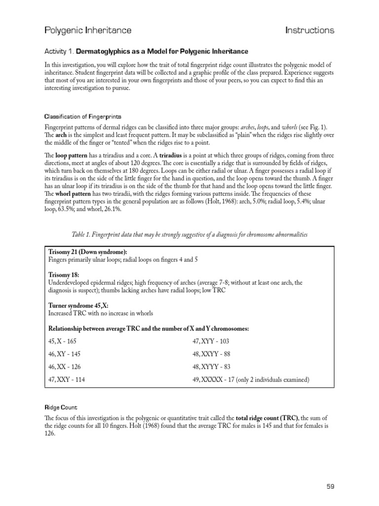 Lab 07 Handout | PDF | Fingerprint | Genotype