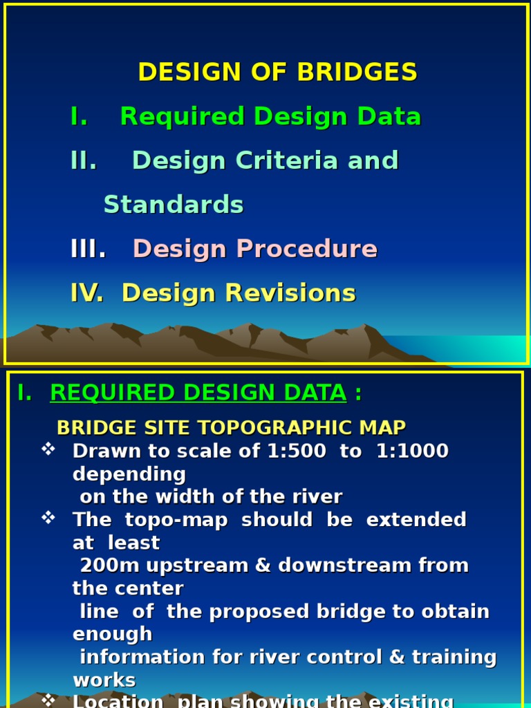 Bridge Design Criteria and Provisions 2011 | PDF | Deep Foundation | Bridge