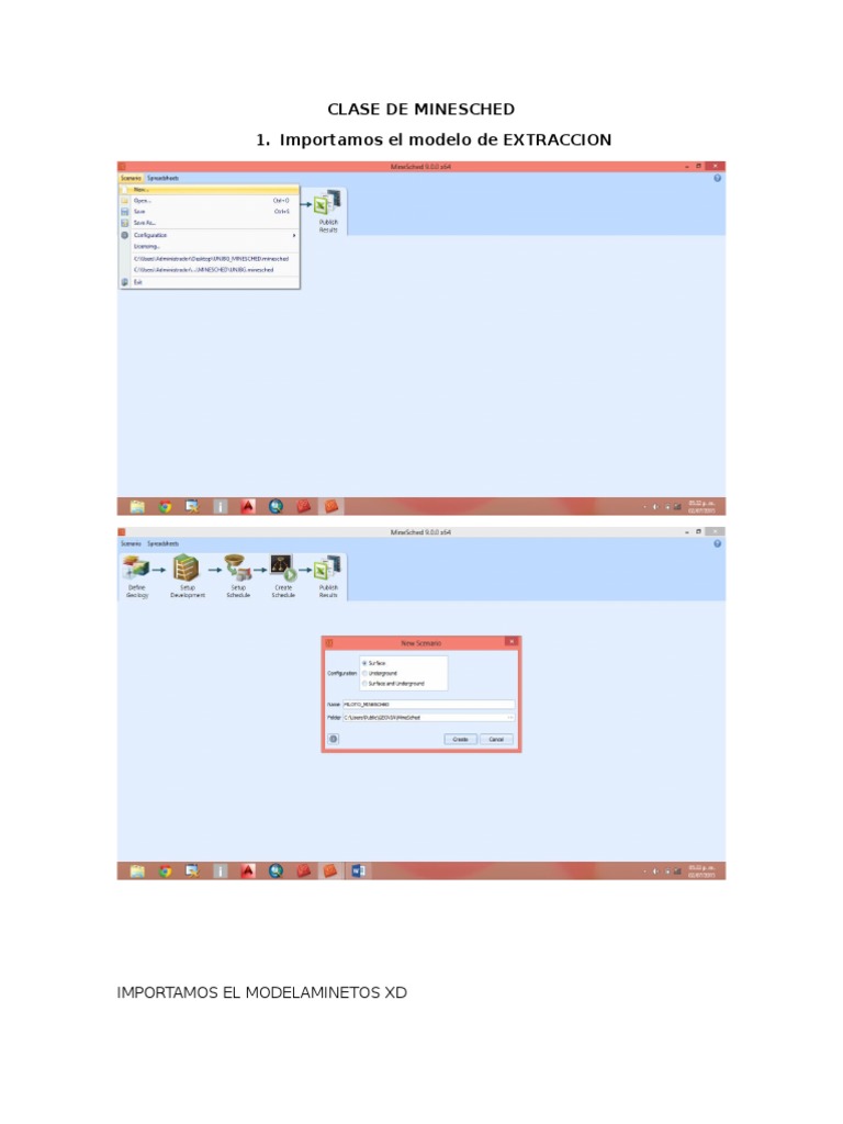 Clase de Minesched.1docx | PDF | Hogar, jardinería y bricolaje
