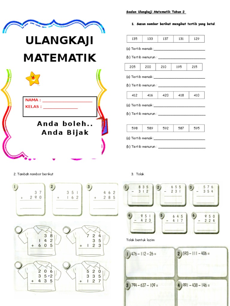 Matematik Tahun 2 | PDF