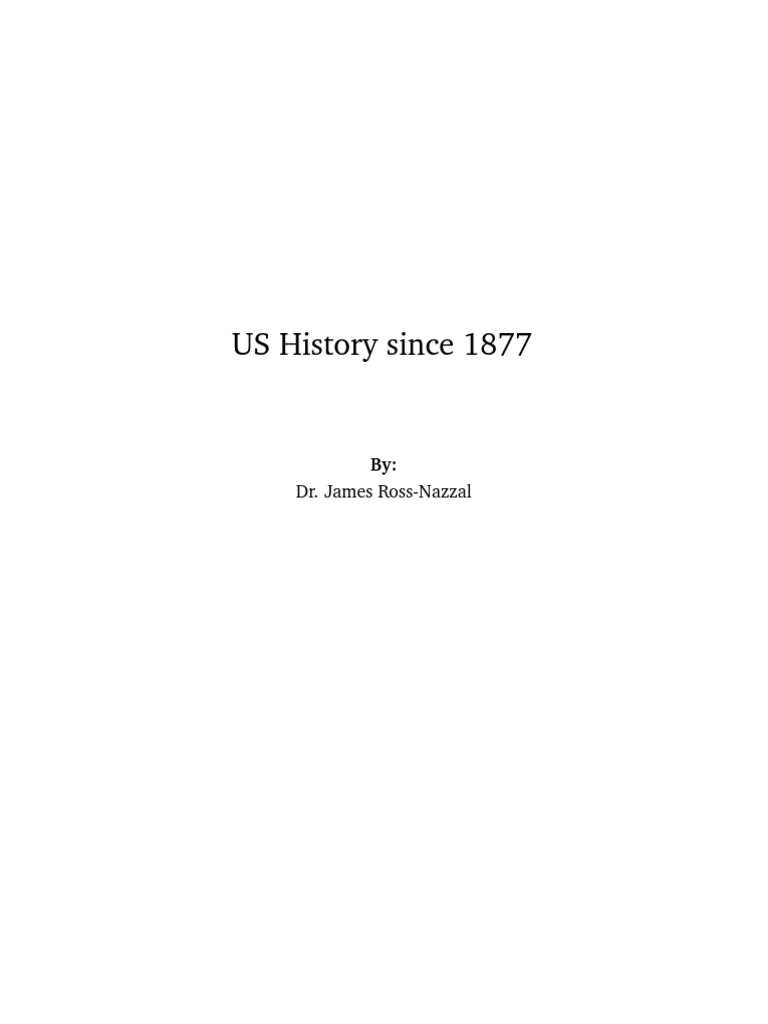 Us History Since 1877 3.3 | PDF | Prohibition | United States Travel