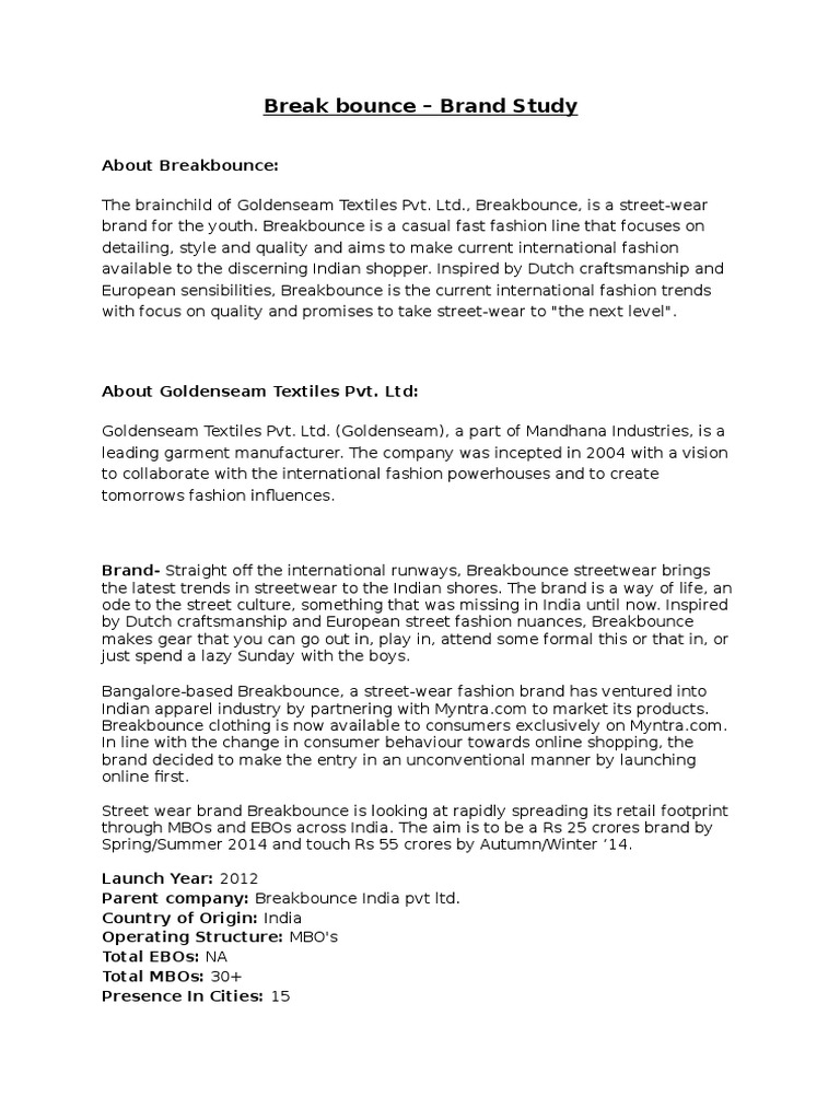 Brand Breakbounce | PDF | Fashion | Brand