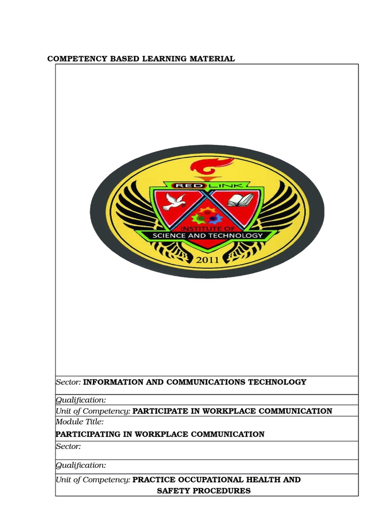 CBLM Ohs | PDF | Occupational Safety And Health | Risk