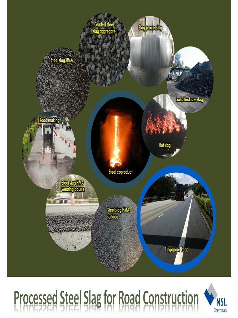 Steel Slag For Road Pavement | PDF | Construction Aggregate | Steelmaking