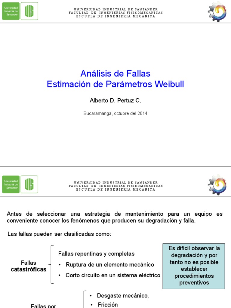Análisis de Fallas y Weibull en Ingeniería | PDF