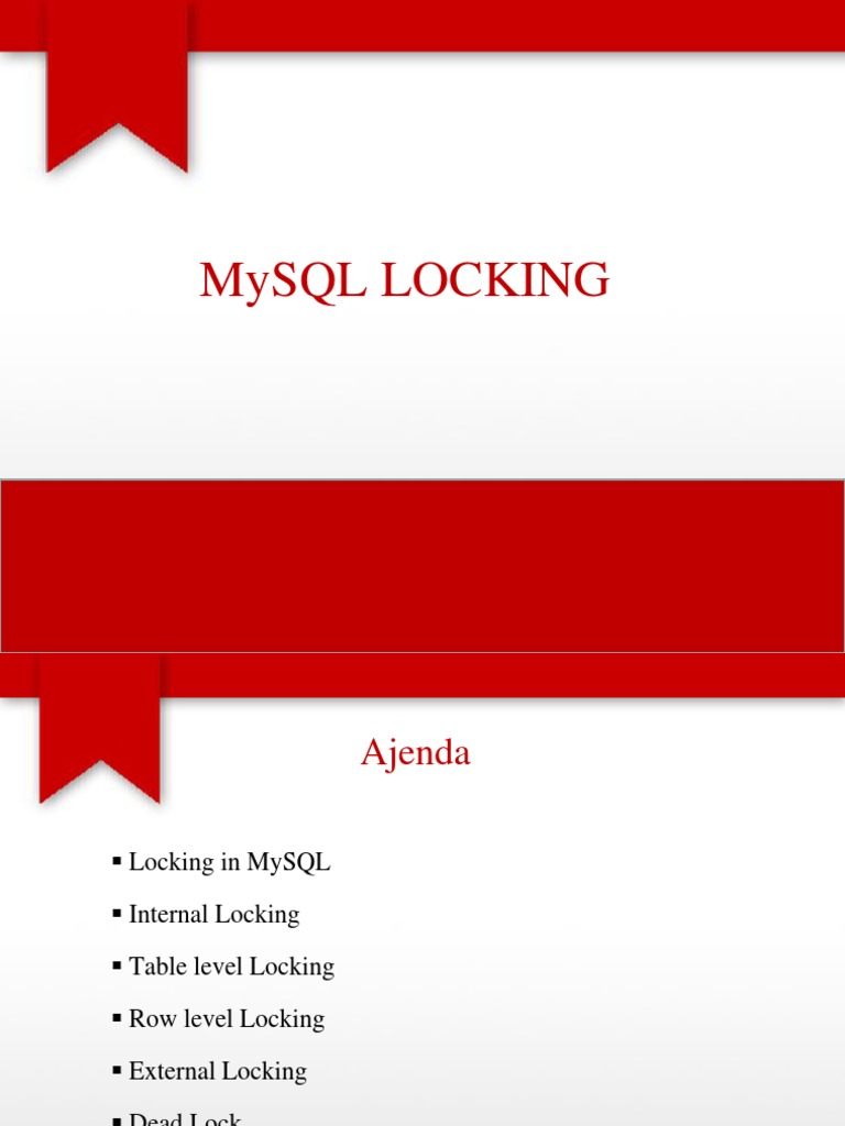 9) Locking in Mysql | PDF | My Sql | Database Transaction