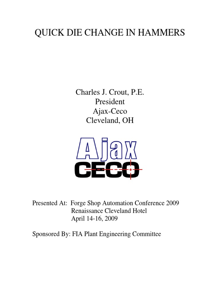Maximizing Forging Efficiency Through Quick Die Changes | PDF | Forging ...