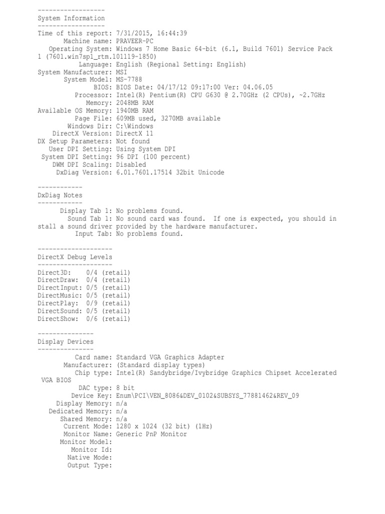 Diag | PDF | Device Driver | Codec