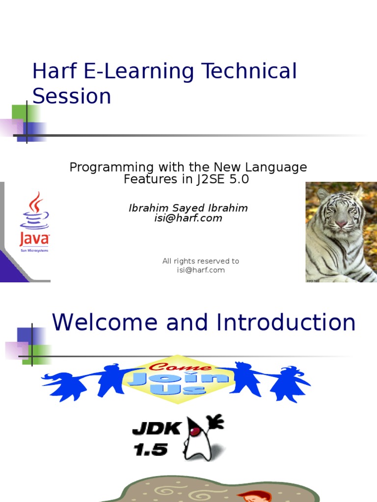 J2SE 5 0 - Technical Session | PDF | Class (Computer Programming) | C++