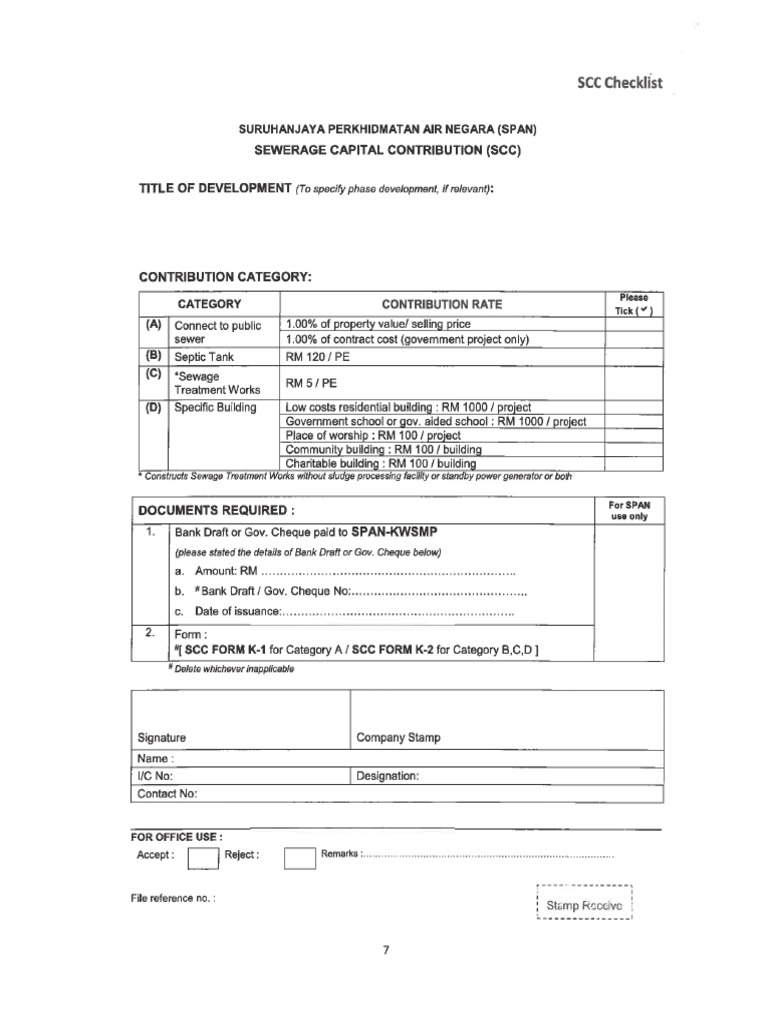 Span Swa SCC Checklist | PDF