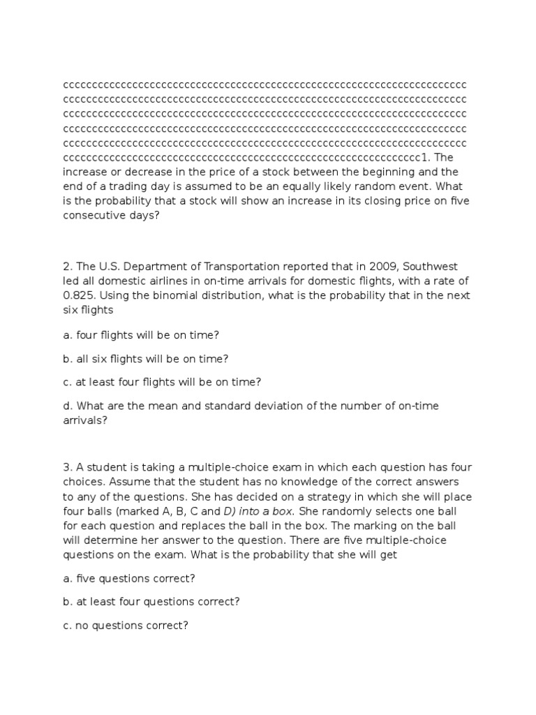 Discrete Prob Practice Qs | PDF | Tropical Cyclones | Errors And Residuals