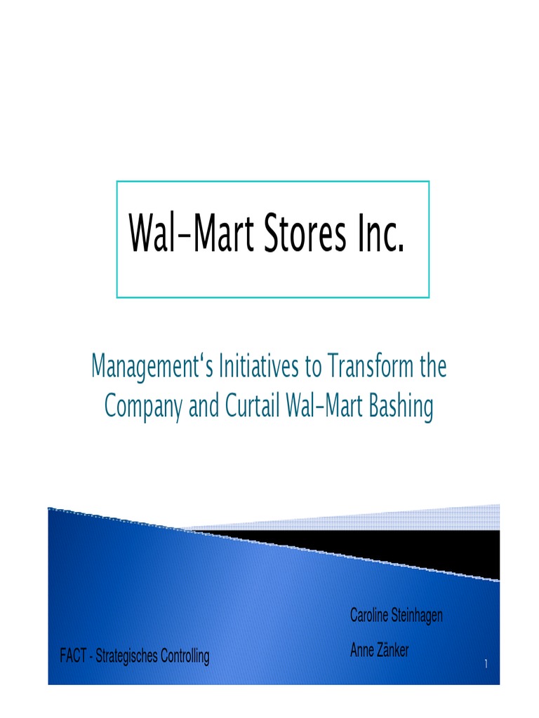 Walmart Case Study | PDF | Walmart | Strategic Management