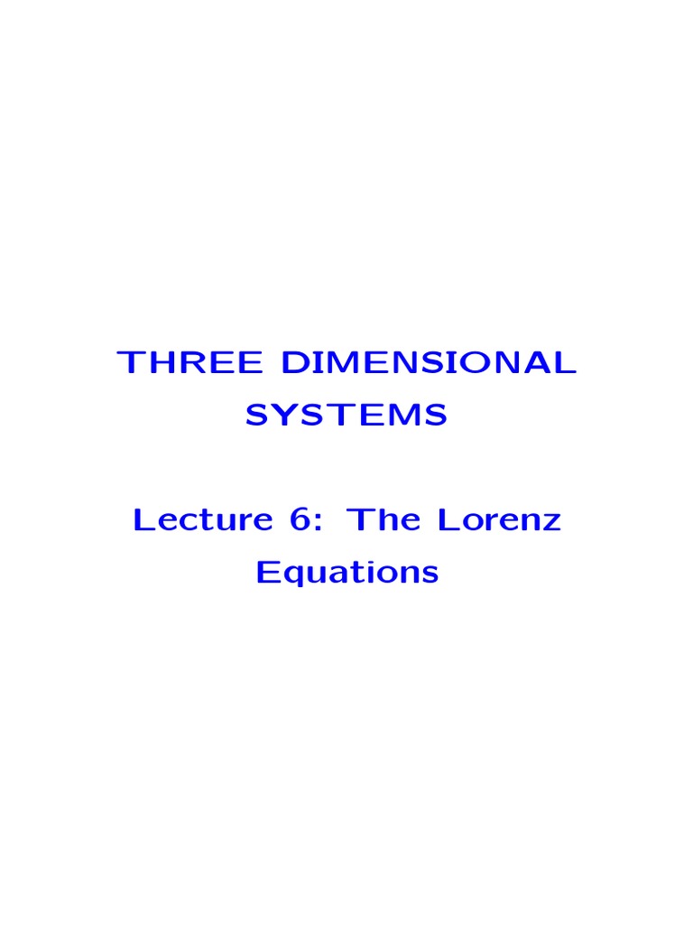 lorenz.pdf | Chaos Theory | Attractor
