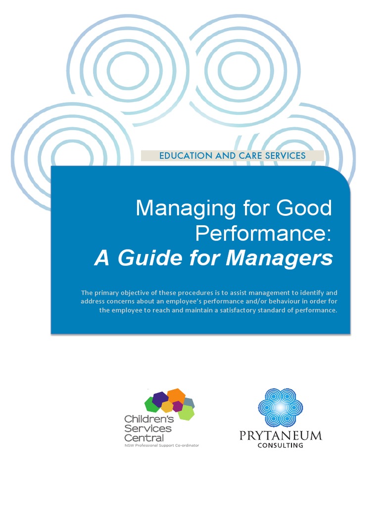 Managing For Good Performance A Guide For Managers | PDF | Employment ...