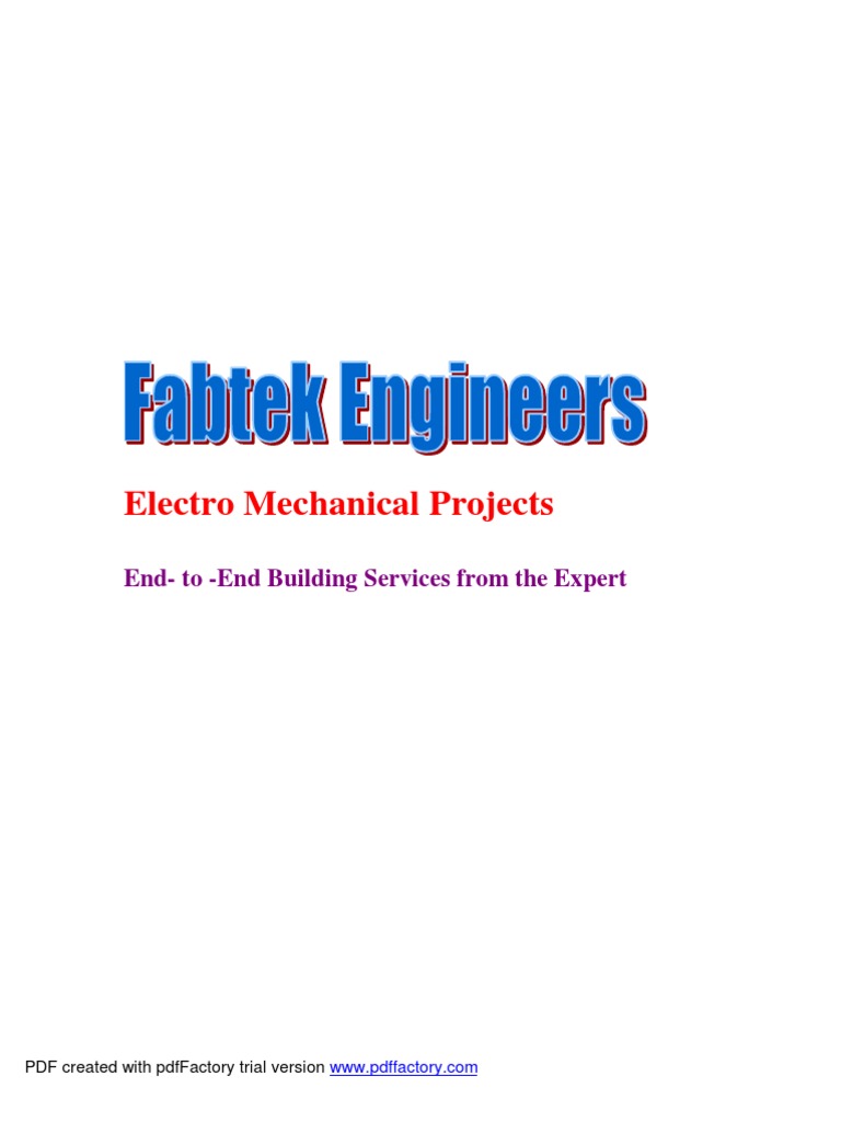 Electro-Mechanical Contracting Solutions | PDF | Green Building ...