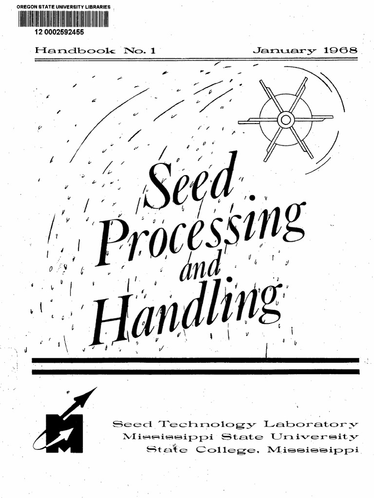 Seed Processing Techniques and Equipment | PDF | Electrostatics | Seed