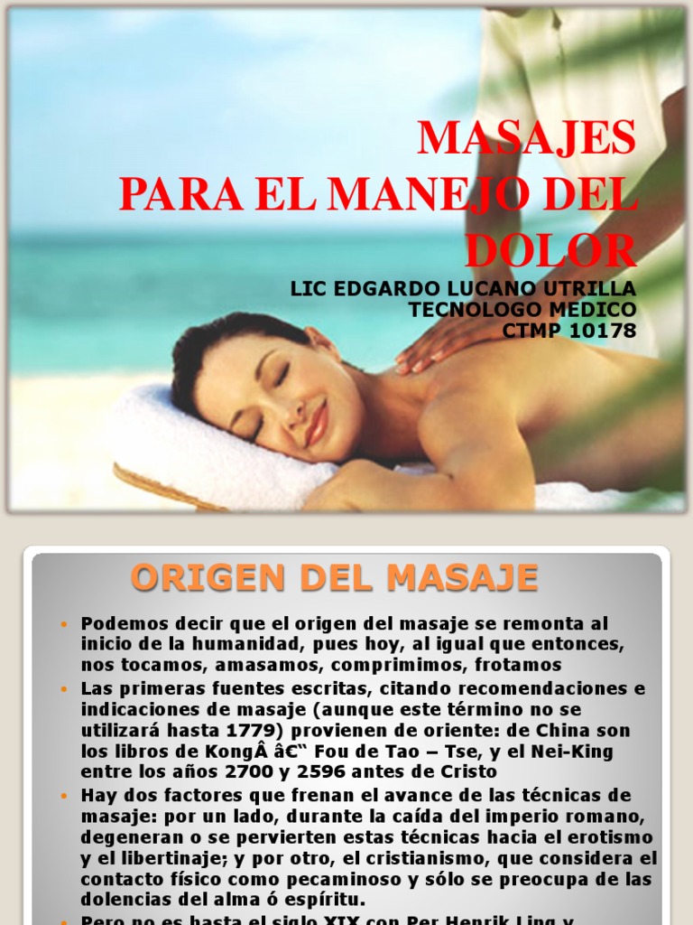 Tipos de Masajes | PDF | Masaje | Músculo